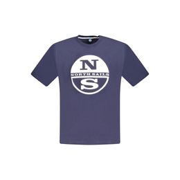 North Sails Blauer Baumwolle Herren T-Shirt