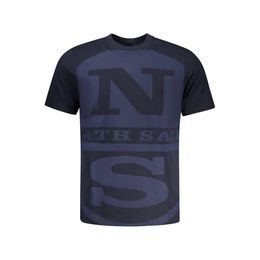 North Sails Blu Baumwolle Herren T-Shirt