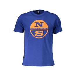 North Sails Blaues Baumwoll Herren T-Shirt