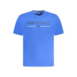 North Sails Blaue Baumwolle Herren T-Shirt