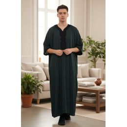 Herren Gr&uuml;ne marokkanische Thobe Jubba Robe Eid Djellaba Gandoura LFS - HM62