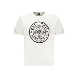 North Sails Wei&szlig;es Baumwoll Herren T-Shirt