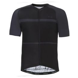 Oakley Kurzarm Zip Up Black Herren Radsport T-Shirt 434144 02e