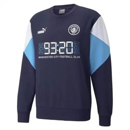 Puma Manchester City Football Club Langarm Crew Neck Herren Pullover 764522 03