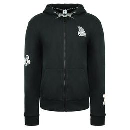 Puma x Mr. Doodle Langarm Rei&szlig;verschluss auf schwarze Herren Kapuze -Jumper 598681 01