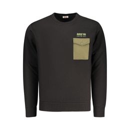 Rifle Schwarzes Baumwoll-Herren-Sweatshirt