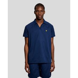 Lyle & Scott Sport Poloshirt mit gepr&auml;gtem Fu&szlig;ball-Motiv