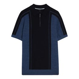 Ted Baker Jesty Mens Navy Wolle Polo -Hemd
