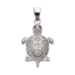 Kettenanh&auml;nger Vivance "925 Sterling Silber Schildkr&ouml;te", wei&szlig; (wei&szlig;, wei&szlig;), Schmuckanh&auml;nger, Damen, one-size, Silber 925 (Sterlingsilber), 3,2 g, Kettenanh&auml;nger
