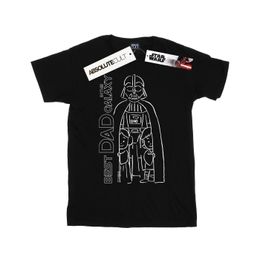 Star Wars - "Best Dad In The Galaxy" T-Shirt f&uuml;r Herren (Schwarz)