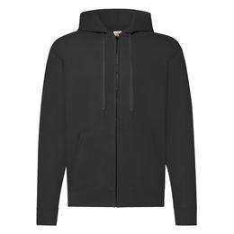 Fruit of the Loom - "Classic" Kapuzenjacke f&uuml;r Herren/Damen Unisex (Schwarz)
