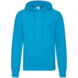 Fruit of the Loom - "Classic" Sweatshirt mit Kapuze f&uuml;r Herren/Damen Unisex (Azure Blau)