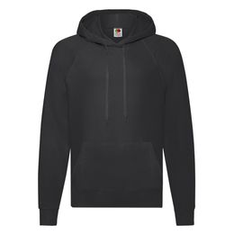 Fruit of the Loom - Sweatshirt mit Kapuze f&uuml;r Herren/Damen Unisex (Schwarz)