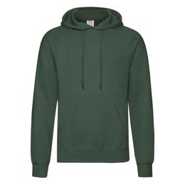 Fruit of the Loom Erwachsene Unisex Klassisches Sweatshirt mit Kapuze (flaschengr&uuml;n)