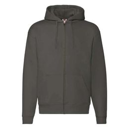 Fruit of the Loom Unisex Adult Premium Full Zip Hoodie (Holzkohle)