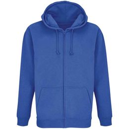 SOLS - "Carter" Hoodie mit durchgehendem Rei&szlig;verschluss f&uuml;r Herren/Damen Unisex (K&ouml;nigsblau)