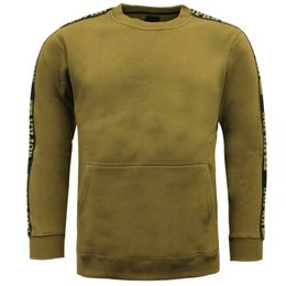 SUPRA Streeter Crew Neck Sweatshirt Oliven Herren Pullover Jumper 102085 382 A38E