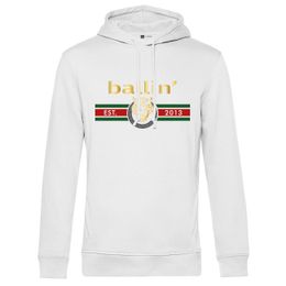 Tiger Lines Hoodie von Ballin Est. 2013 in der farbe Weiss und in gr&ouml;&szlig;e XXL.