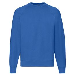 Fruit of the Loom - "Classic" Sweatshirt f&uuml;r Herren/Damen Unisex Raglan&auml;rmel (K&ouml;nigsblau)