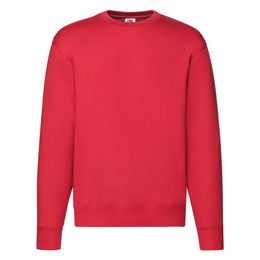 Fruit of the Loom - "Premium" Sweatshirt f&uuml;r Herren angesetzte &Auml;rmel (Rot)