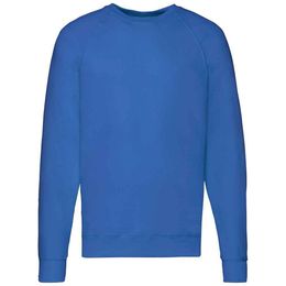Fruit of the Loom - Sweatshirt f&uuml;r Herren/Damen Unisex Raglan&auml;rmel (K&ouml;nigsblau)