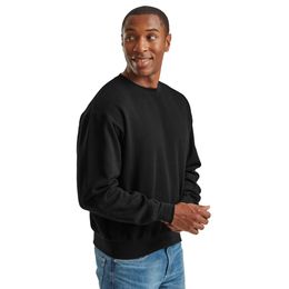 Fruit of the Loom - Sweatshirt f&uuml;r Herren/Damen Unisex, Super Baumwolle (Schwarz)