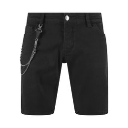 Shorts 2Y Premium "2Y Premium Herren 2Y Jeans Shorts", Herren, Gr. 32, Normalgr&ouml;&szlig;en, schwarz, 97% Baumwolle, 3% Elasthan, unifarben, normal, Hosen Shorts
