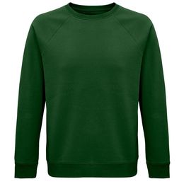 SOLS Unisex Adult Space Organic Raglan Sweatshirt (Flaschengr&uuml;n)