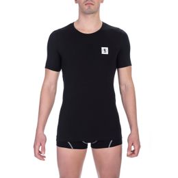 Bikkembergs Schwarzes Baumwoll-T-Shirt