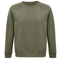 SOLS Unisex Erwachsene Space Organic Raglan Sweatshirt (Khaki)