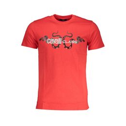 Cavalli Class Rosso Baumwolle Herren T-Shirt