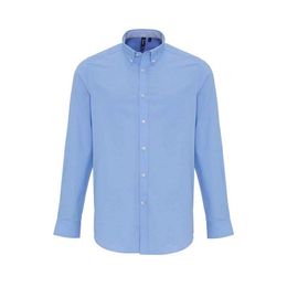 Premier Mens Striped Oxford Long-Sleeved Shirt (Oxford Blau)