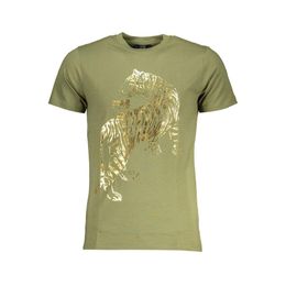 Cavalli Class Verde Baumwolle Herren T-Shirt
