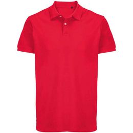 SOLS - "Pacific" Poloshirt Doppeln&auml;hte f&uuml;r Herren/Damen Unisex (Rot)