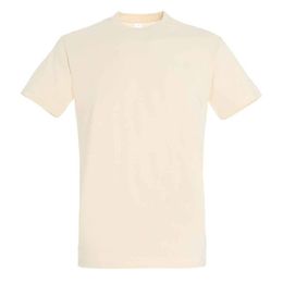 SOLS - "Imperial" T-Shirt Schwere Qualit&auml;t f&uuml;r Herren/Damen Unisex (Cremefarbe)