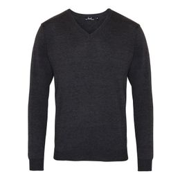 Premier - Sweatshirt V-Ausschnitt f&uuml;r Herren (Holzkohle)