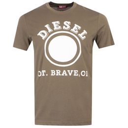 Diesel 1976 Varsity Logo Ivy Green T-Shirt