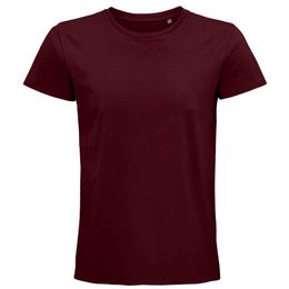 SOLS Unisex Pioneer Bio T-Shirt f&uuml;r Erwachsene (Burgund)