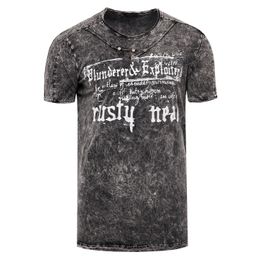 Rusty Neal T-Shirt Verwaschen mir Front Print