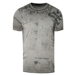 Rusty Neal T-Shirt Verwaschen mit Prints