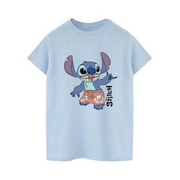 Disney - "Lilo & Stitch Bermuda Shorts" T-Shirt f&uuml;r Herren (Babyblau)
