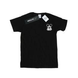 Disney - "Mickey Mouse Dont Speak Breast Print" T-Shirt f&uuml;r Herren (Schwarz)