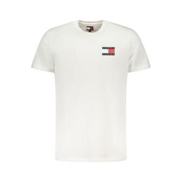 Tommy Hilfiger Wei&szlig;es Baumwoll-Herren-T-Shirt