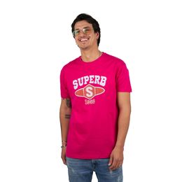 Super B University SPRBCA-2201 Kurzarm-T-Shirt f&uuml;r Herren mit Rundhalsausschnitt