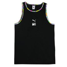 Puma x Mtv Tank schwarz &auml;rmellose Weste Herren Top Tee 579678 01