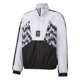 Puma TFS Track Top, die f&uuml;r Sport Zip Up Jacke wei&szlig; 597414 01 zugeschnitten sind