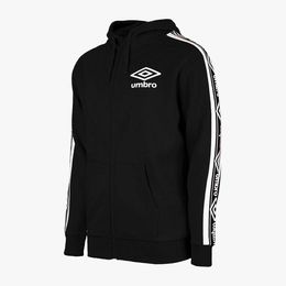 Umbro Langschl&auml;fe Rei&szlig;verschluss up schwarze Herren mitgehaltener Hoodie Track Jacke 65506U FL3