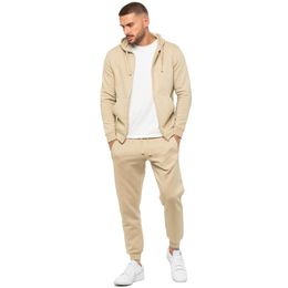Enzo | Herren Zip Hoodie Trainingsanzug Set - Stein