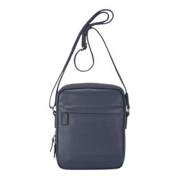 Echtes Leder Navy Vintage Messenger Crossbody Reisetasche - Hawthrone