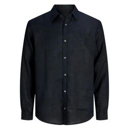 Jack & Jones Jack And Jones Herren Leinenhemd (Schwarz)